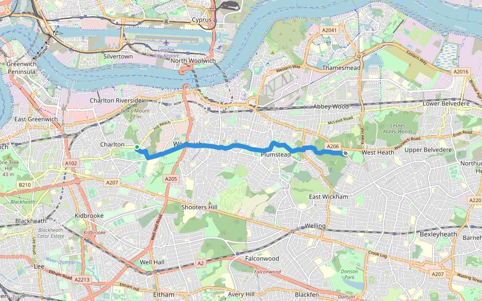 Green Chain Walk section 4A Trail - London, England | Pacer