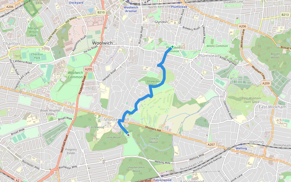 Green Chain Walk section 4B Trail - London, England | Pacer