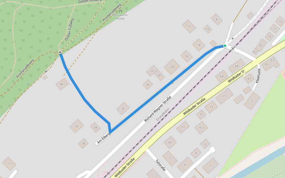 Calmbach am Eiberg - Forsthaus Hölz in Baden-Württemberg | Walking Map