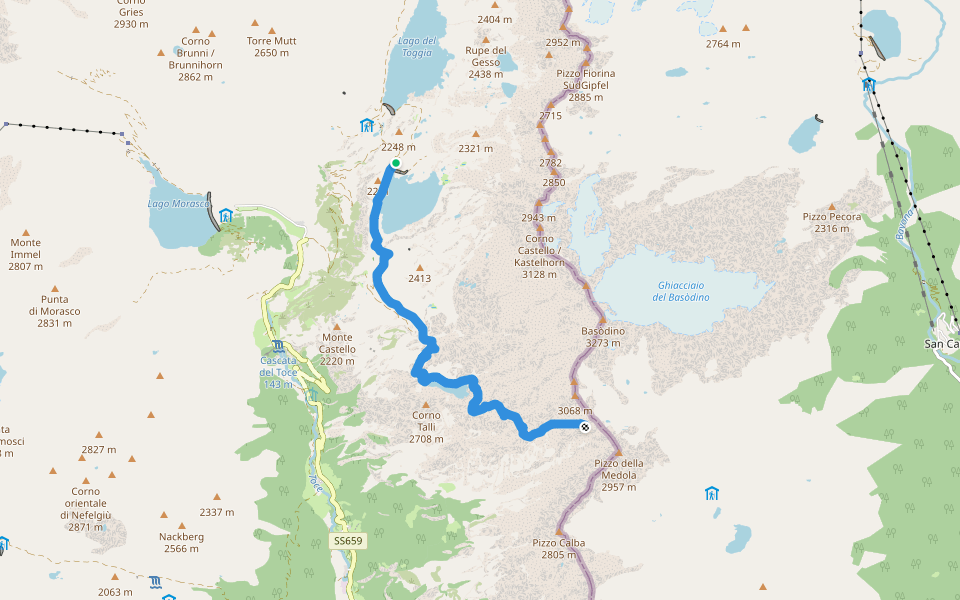 G22 - Castle Lake - Bta of Tamia | Walking Map