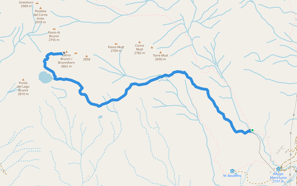 G28a - Ref. Maria Luisa - Corno Brunni | Walking Map