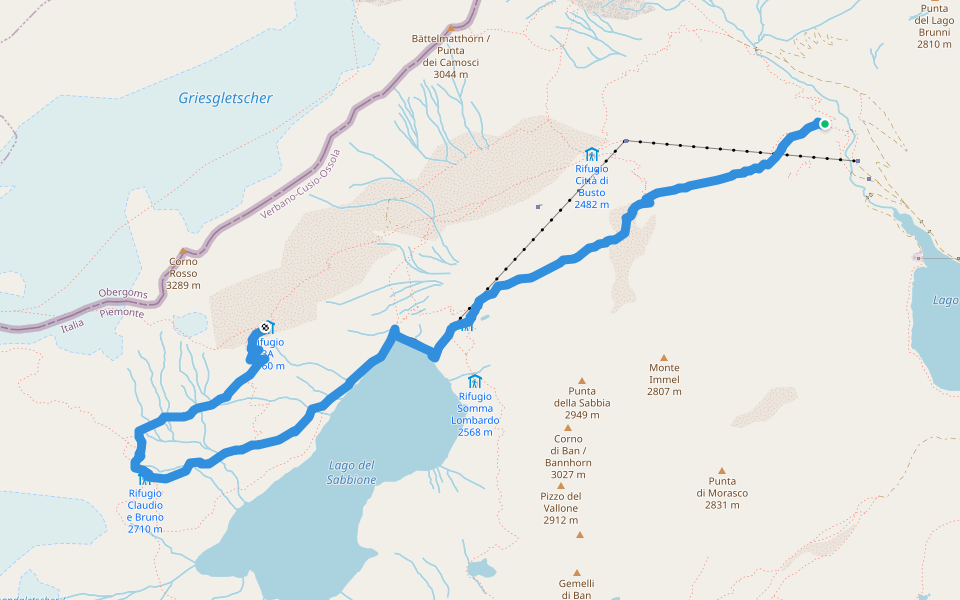 G39 - Lake Morasco - Refuge 3A Hiking Trail - Piedmont | Pacer