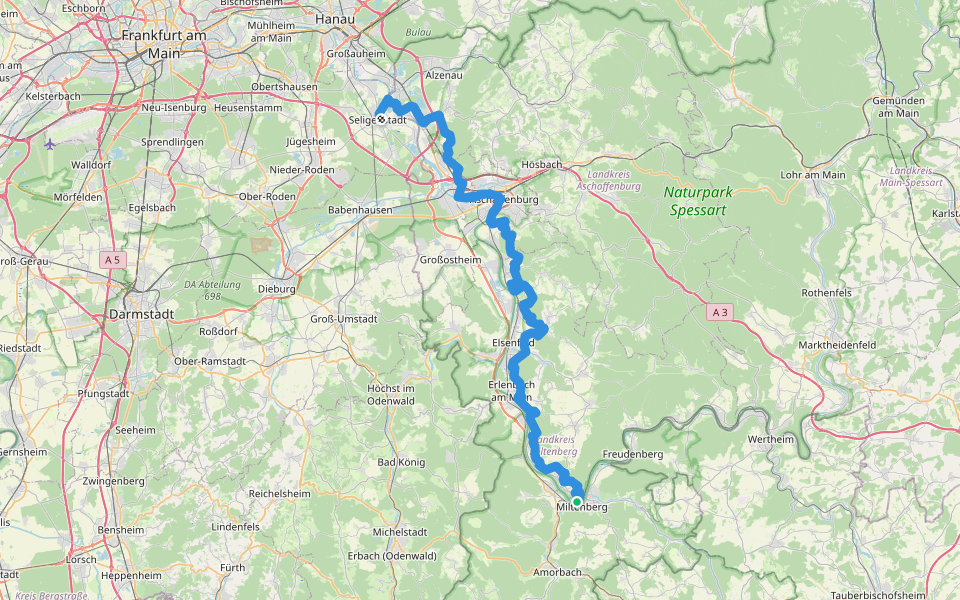 Mainweg part 9 Hiking Trail - Niedernberg, Bayern | Pacer