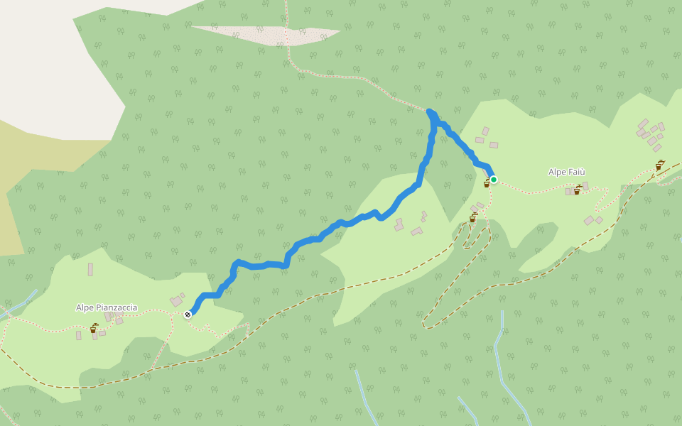 C08B - Faiu Alp - Pradurino Alp | Walking Map