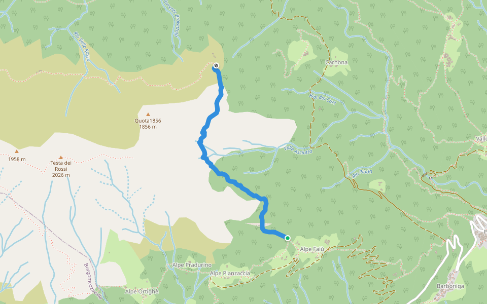 C08F - Alpe Faiu - Alpe Corti - Alpe Praraccio | Walking Map