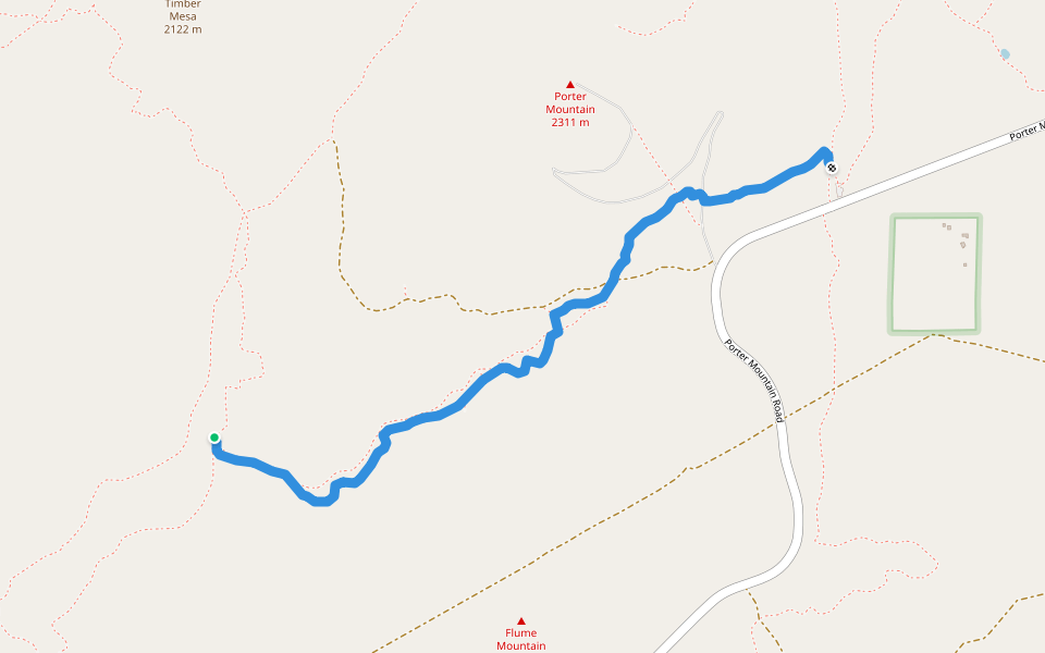 Flume Connector Trail in Arizona | Walking Map