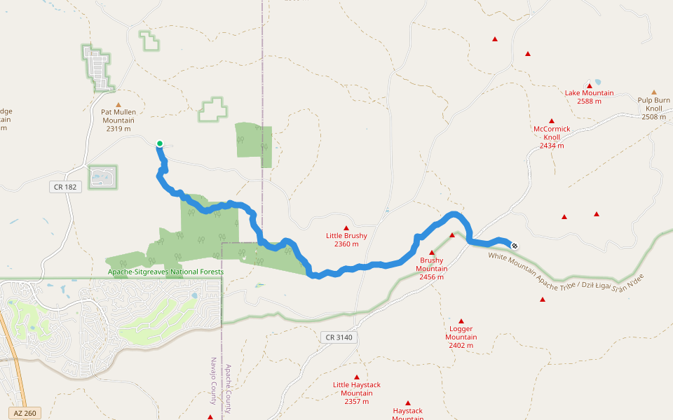 Chipmunk Springs Connector Trail in Arizona | Walking Map
