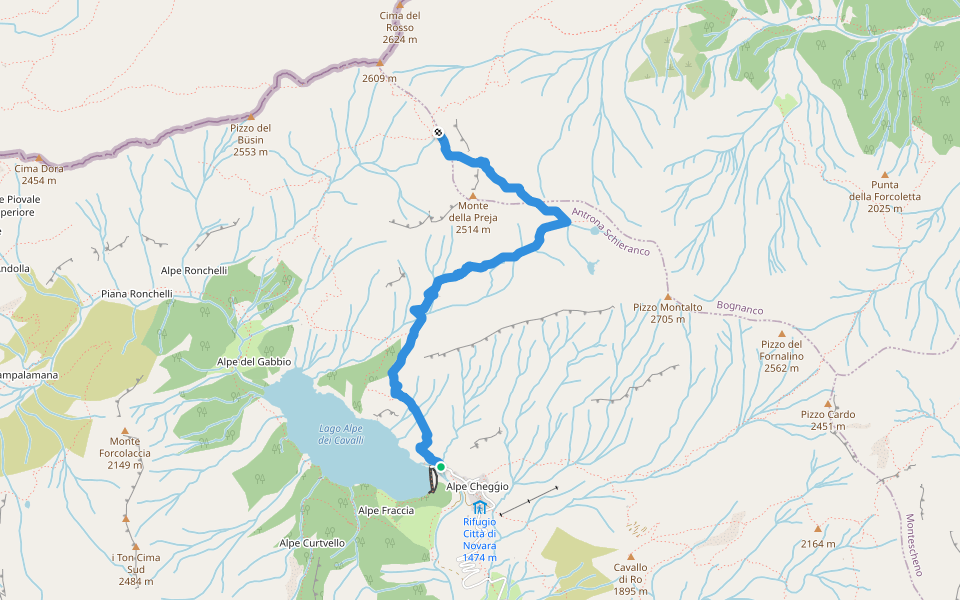 C26 - Cheggio - Alpe Pasquale - Alpe Pianei - Castle - Preia pass ...