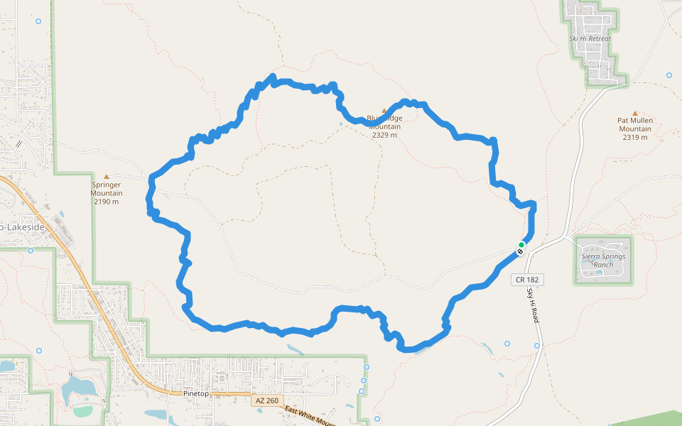 Blue Ridge Trail in Arizona | Walking Map