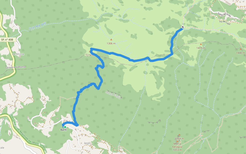 Contrada Barili-Le Valli (Campegli) | Walking Map