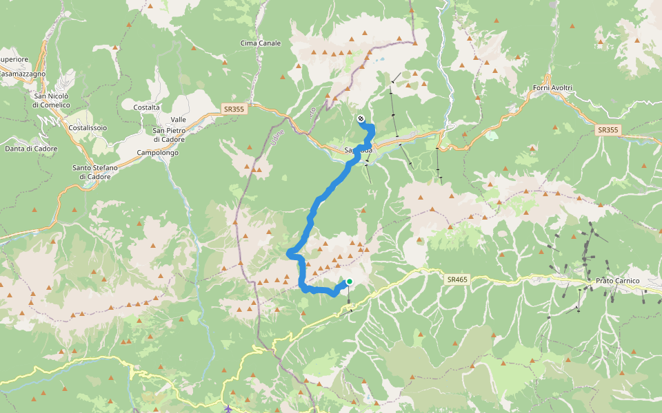 Sent. of the three Julius Kugy villages in 30 stages - Extension E 24A ...