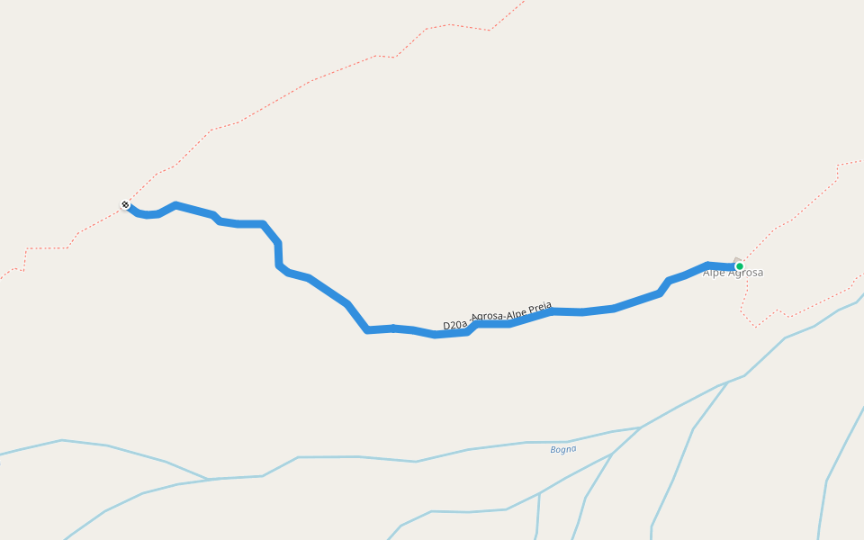 D20A - Agrosa-Alpe Preia | Walking Map