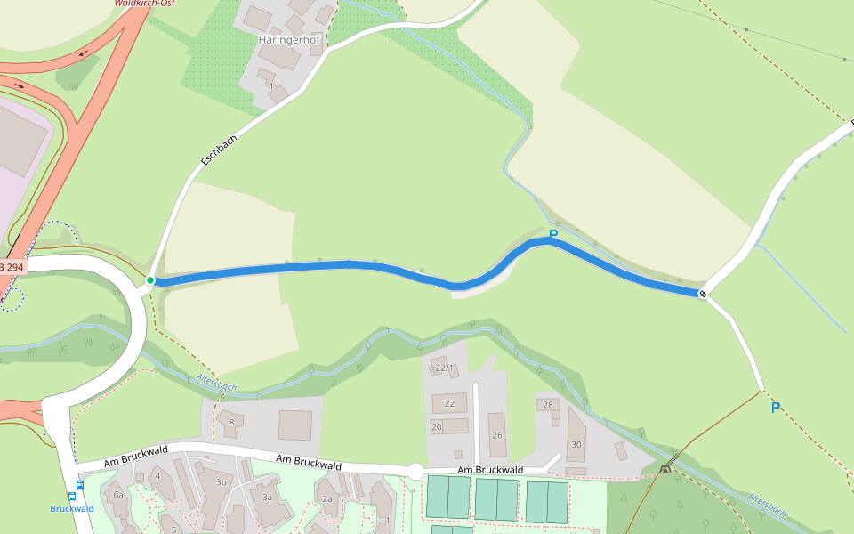 Kite flying site - in front of Eschbach in Baden-Württemberg | Walking Map
