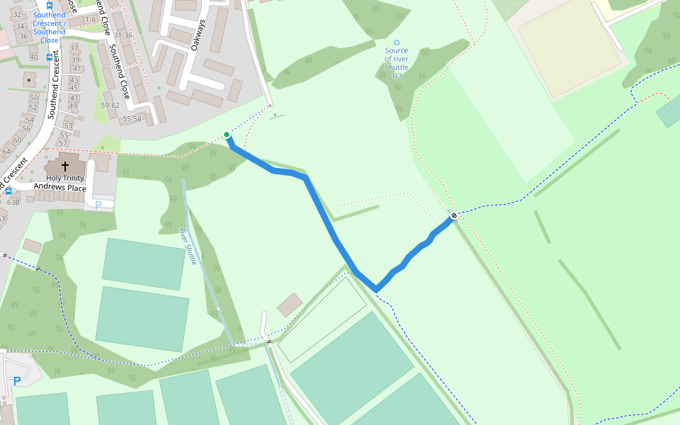 Green Chain Walk section 6 link in England | Walking Map