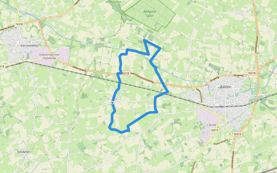 Weversborg route in Gelderland | Walking Map