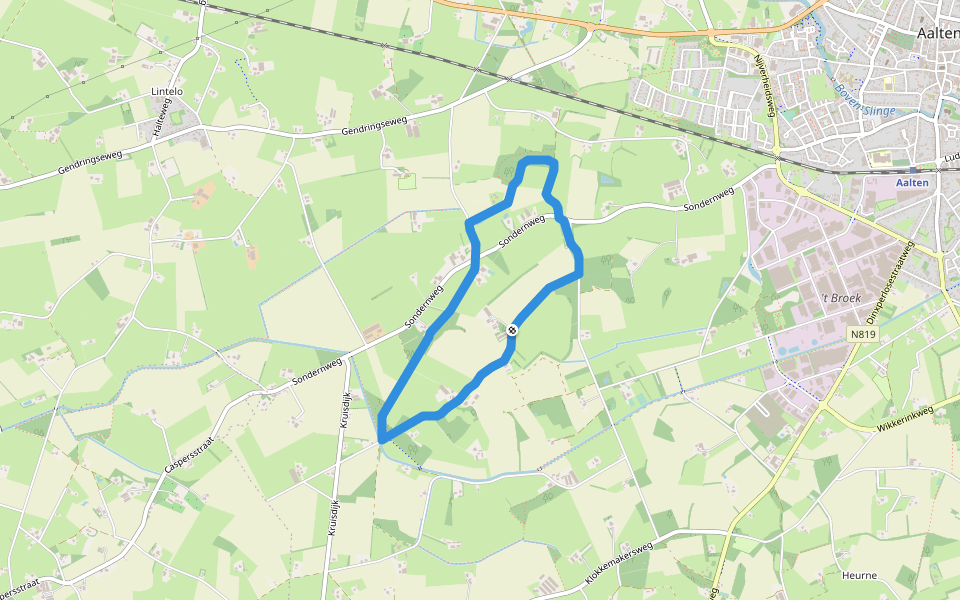 Renzin route in Gelderland | Walking Map