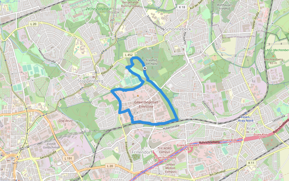 Stoppenberg circular hiking trail: A1 - Essen, Nordrhein-Westfalen | Pacer