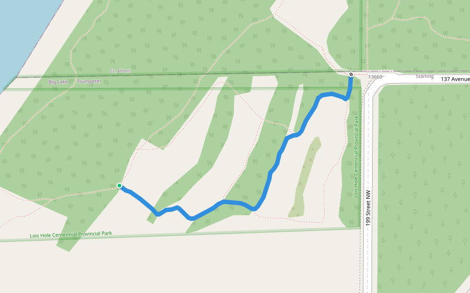 Chickadee Trail in Alberta | Walking Map