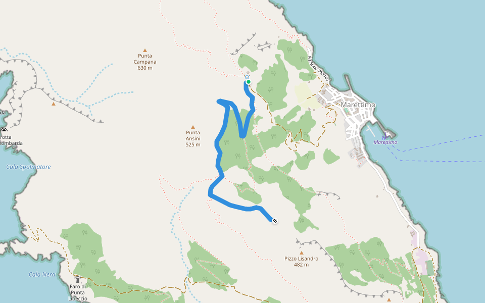 Roman houses. Semaphore | Walking Map