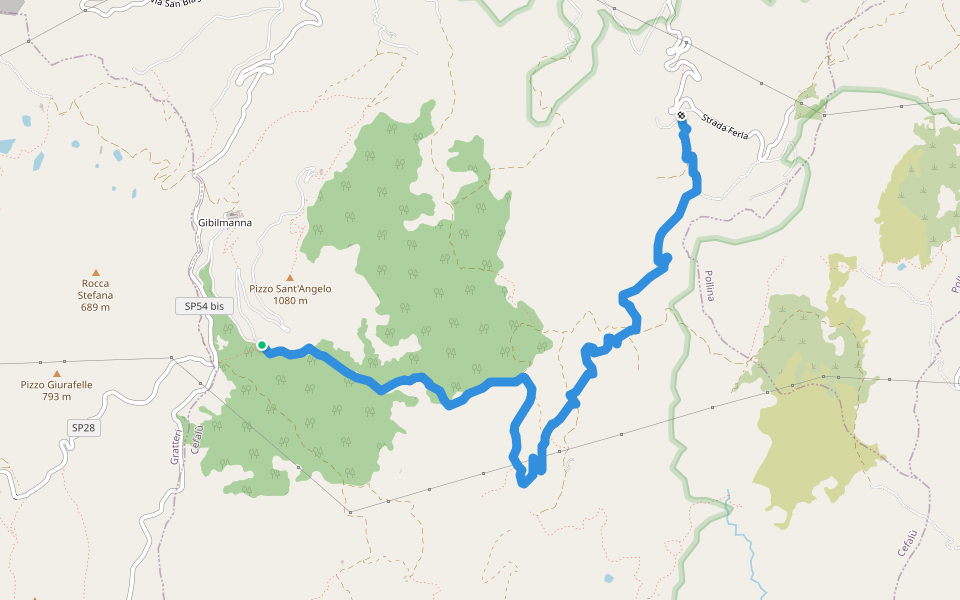 Ferla path – Pianetti crossroads | Walking Map
