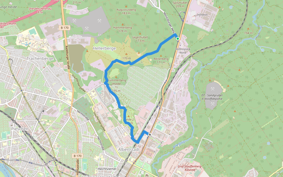 Hellerwanderweg Walking And Running Trail - Dresden, Sachsen | Pacer