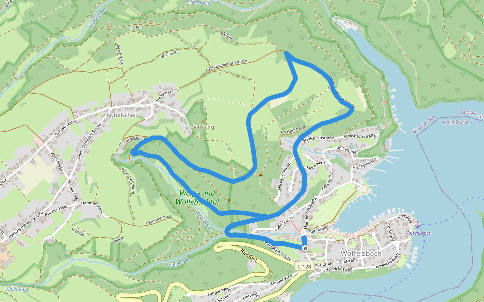 Panorama trail around the Gansberg in Nordrhein-Westfalen | Walking Map