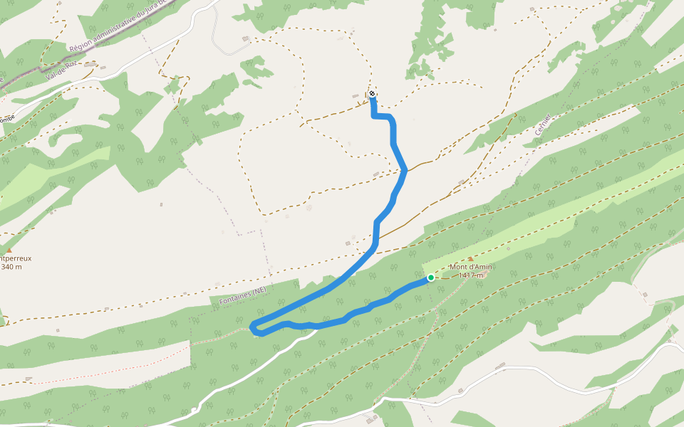 Mount of Amin - fixme in Neuchâtel | Walking Map