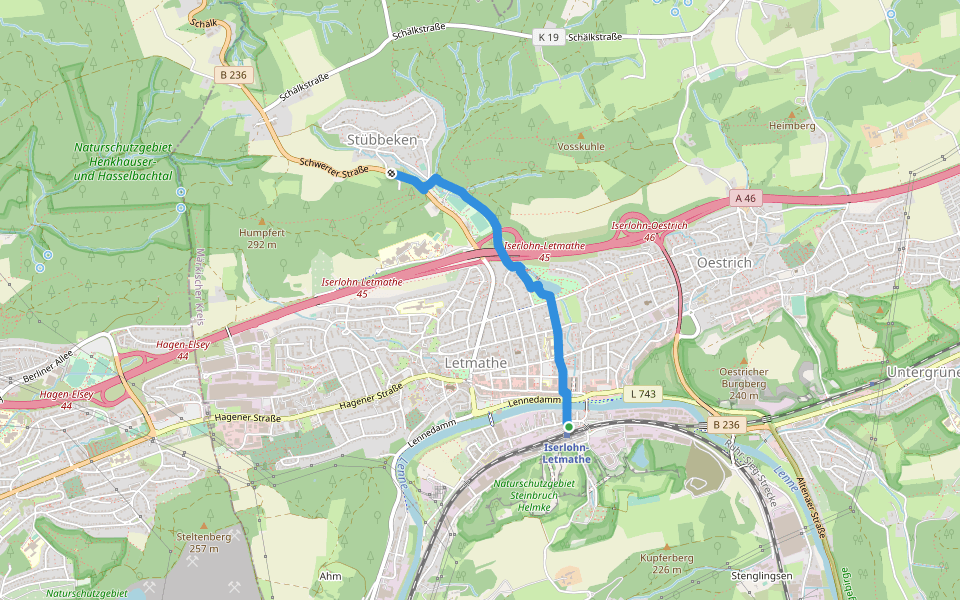 Letmathe train station - SGV home Hiking Trail - Iserlohn, Nordrhein ...