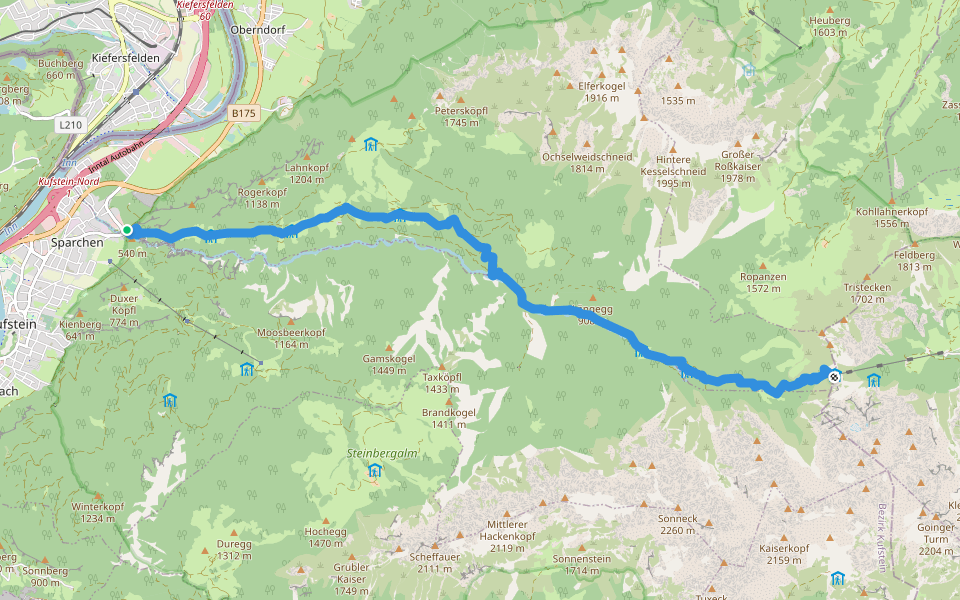 Hiking trail Adlerweg stage 90 - Kaiserwinkl in Tirol | Walking Map