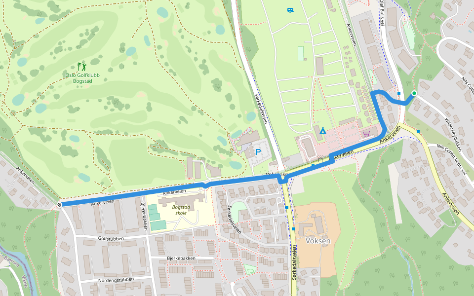 Hiking route A2 in Oslo | Walking Map