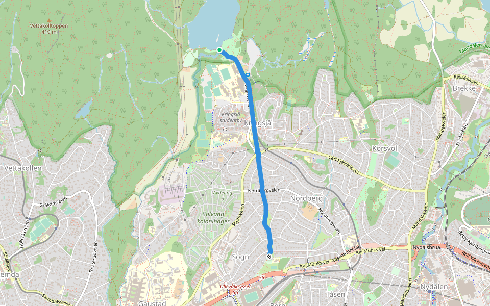 Hiking route B7 Trail - Oslo | Pacer