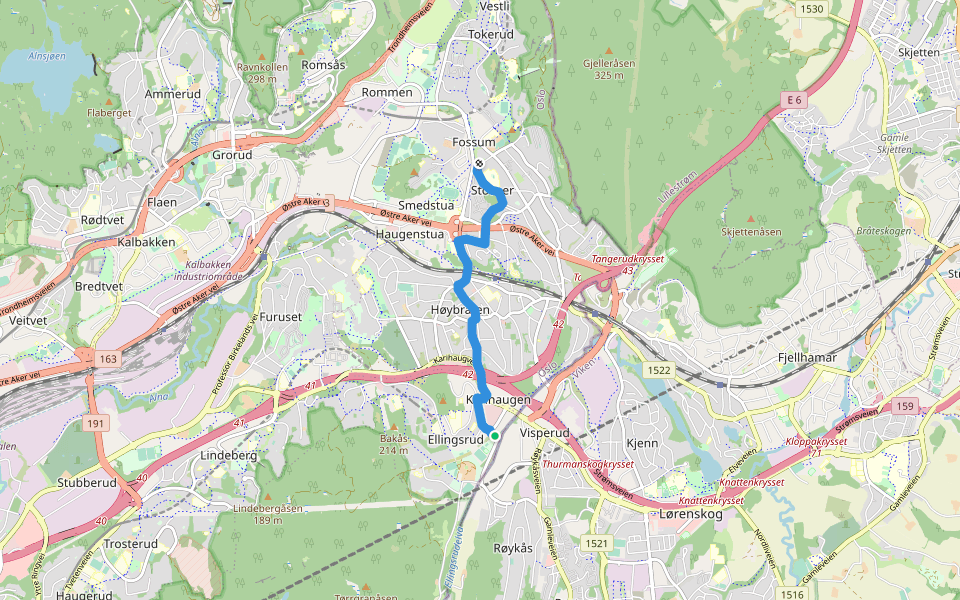 Hiking route D11 Trail - Oslo | Pacer