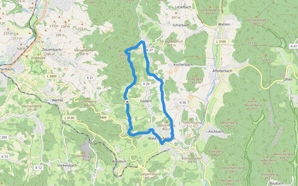Circular hiking trail Wald-Michelbach 5: High-altitude hiking trail ...