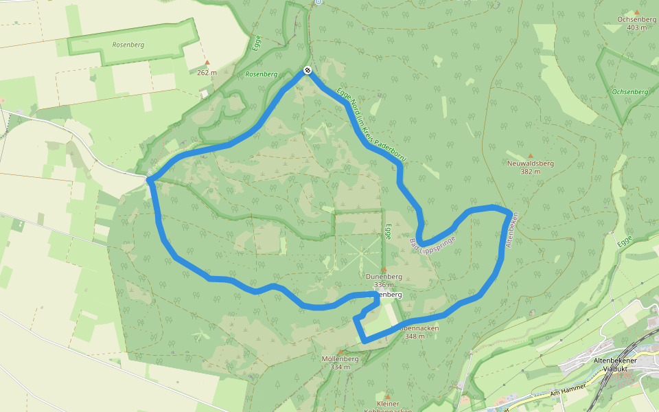 Circular hiking trail A1 in Nordrhein-Westfalen | Walking Map