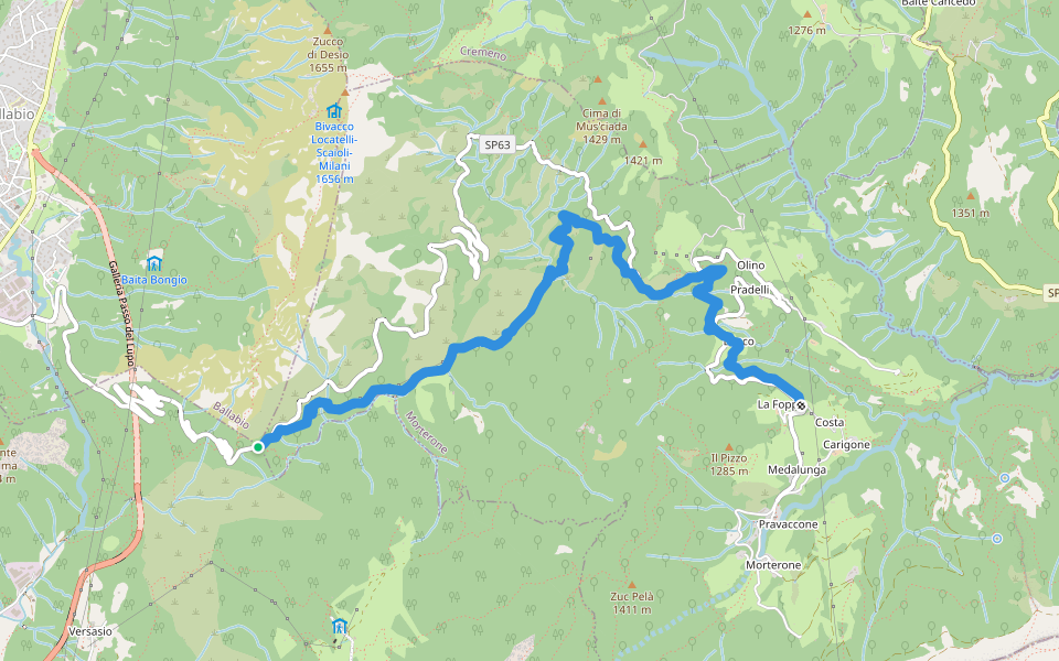 Antica Strada Comunale di Morterone Walking And Running Trail | Pacer