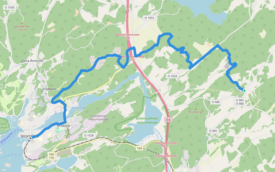 Bohusleden – Etappe 27 Högstad – Strömstad | Walking Map