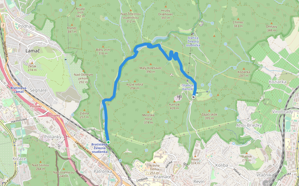 Educational trail Červený most - Železná studienka - Kamzík in ...