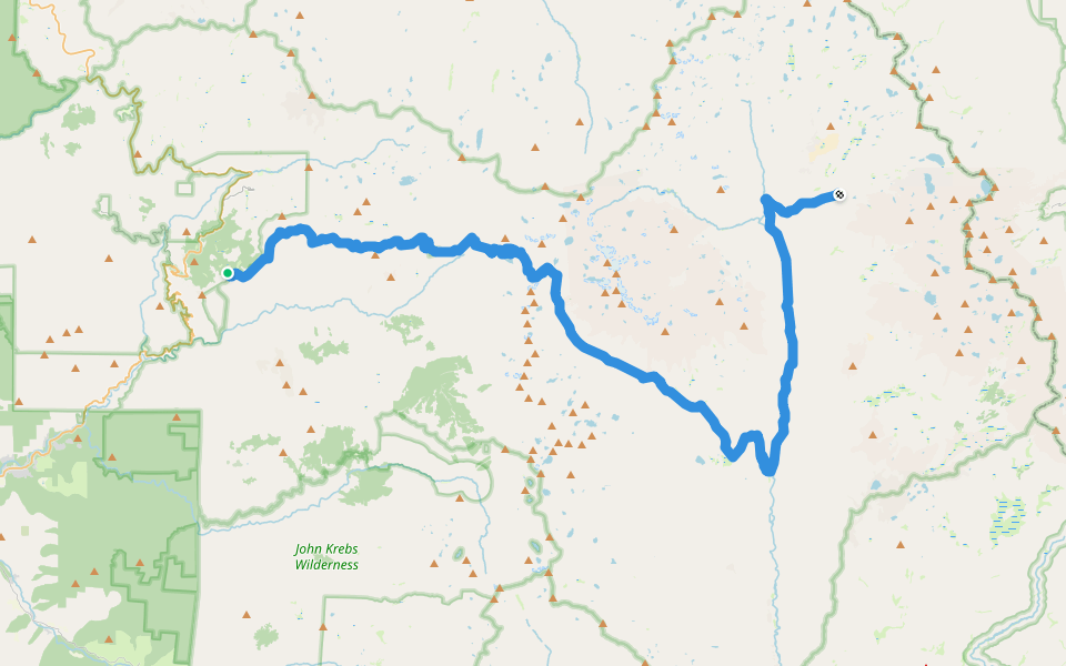 High Sierra Trail in California | Walking Map