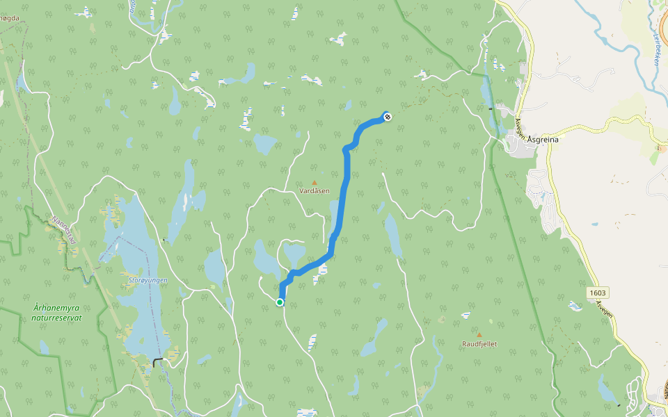 The Vardås trail | Walking Map