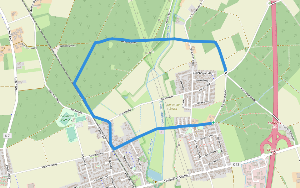 Great Heath Circular Route A1 in Nordrhein-Westfalen | Walking Map