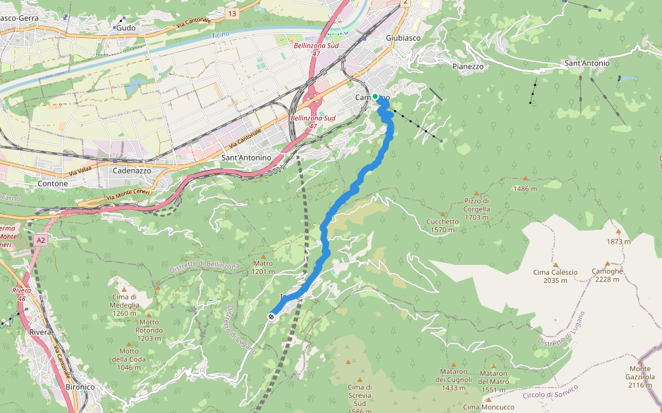 Camerino-Isone Hiking Trail - Ticino | Pacer