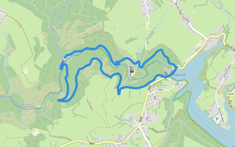 WM07 : Panorama de la Warche in Région Wallonne | Walking Map