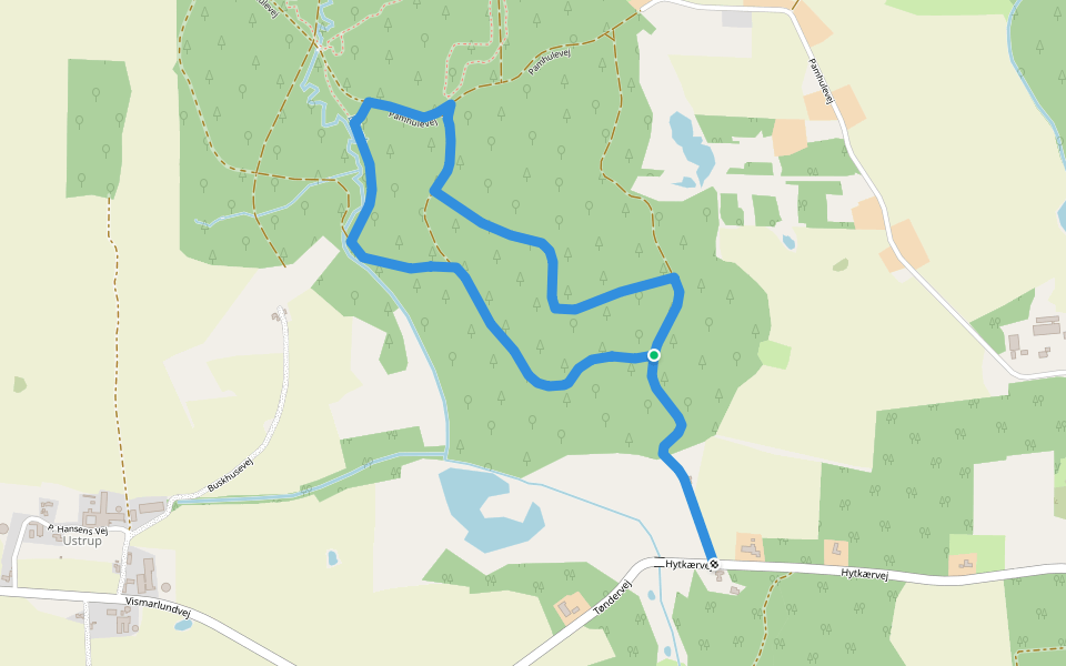 Pamhule - yellow route Walking And Running Trail - Vojens | Pacer