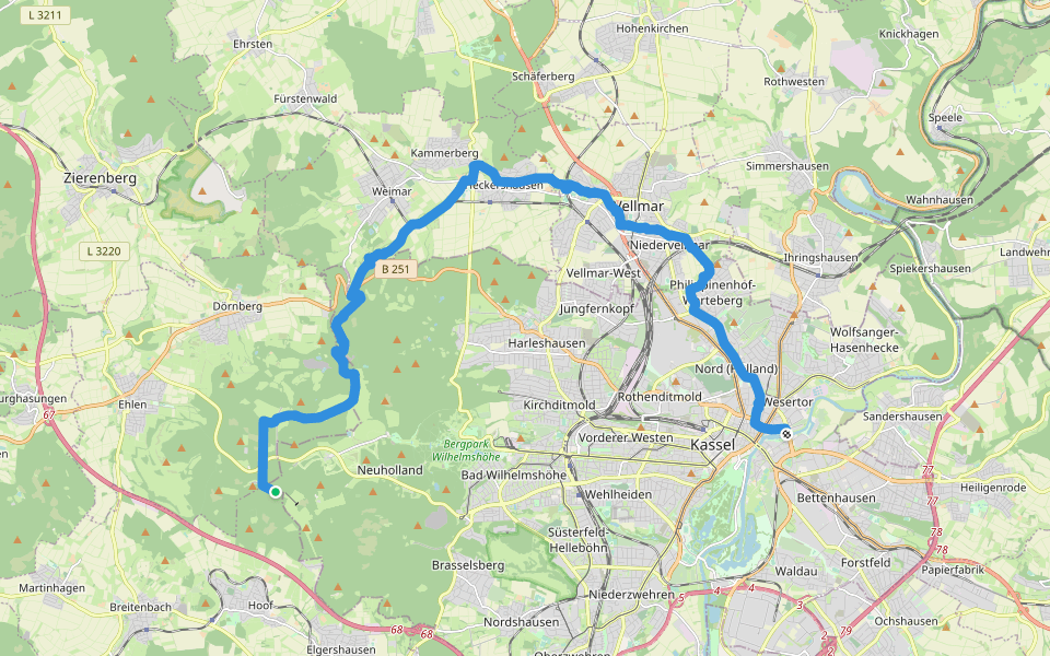 Ahnetalweg in Hessen | Walking Map