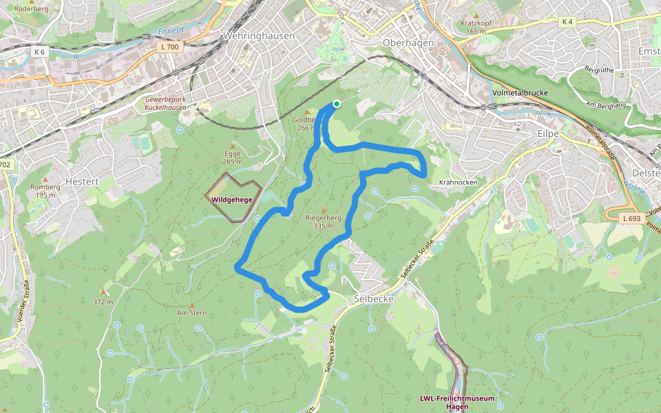 [A4] Goldbergweg in Nordrhein-Westfalen | Walking Map