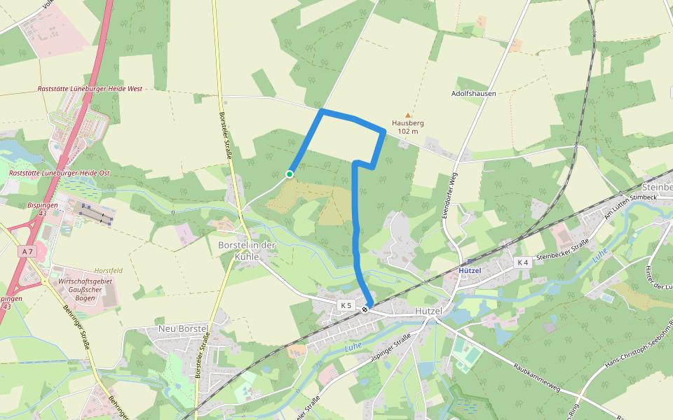 Nordic Walking N3 Bispingen Trail - Niedersachsen | Pacer