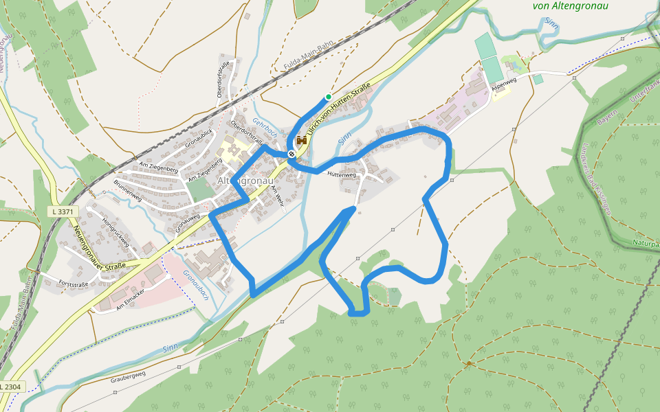 Kulturweg Sinntal 1 in Hessen | Walking Map