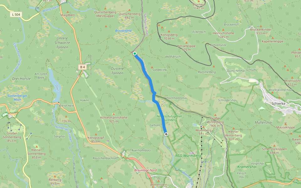 Harzklub-Weg 35D in Sachsen-Anhalt | Walking Map