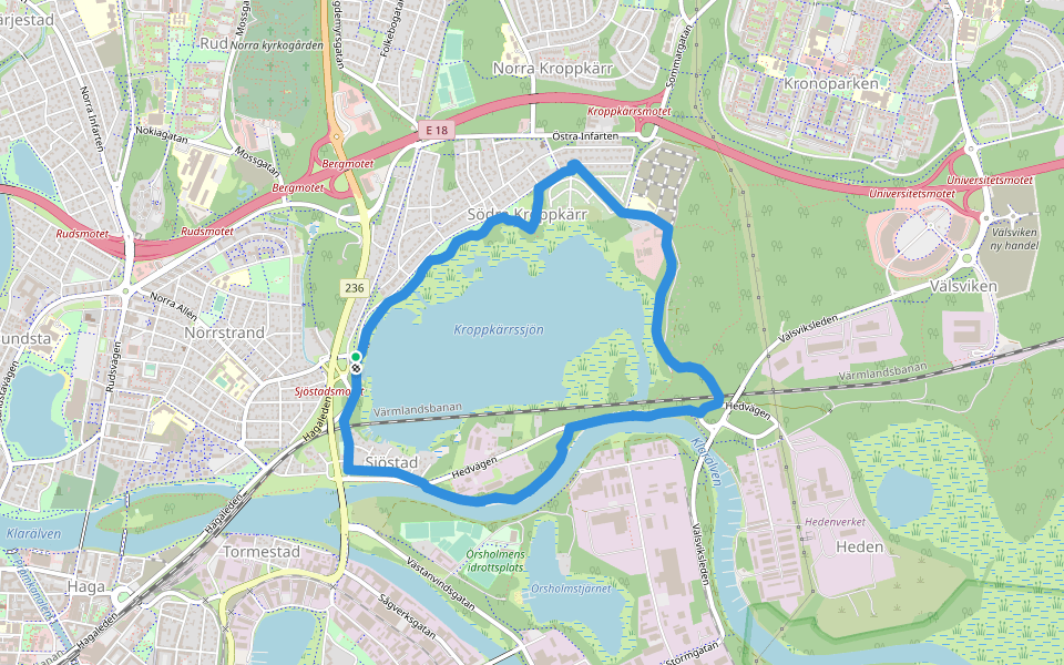 The body cart trail Hiking - Karlstad, Värmlands län | Pacer