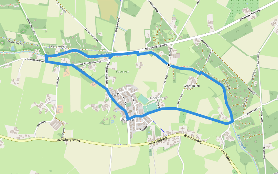 WNW Twente - Buurse/Oortjesbrug - ruta amarilla in Overijssel | Walking Map